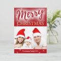 One Single Photo Christmas Holidays Greeting Card | Zazzle