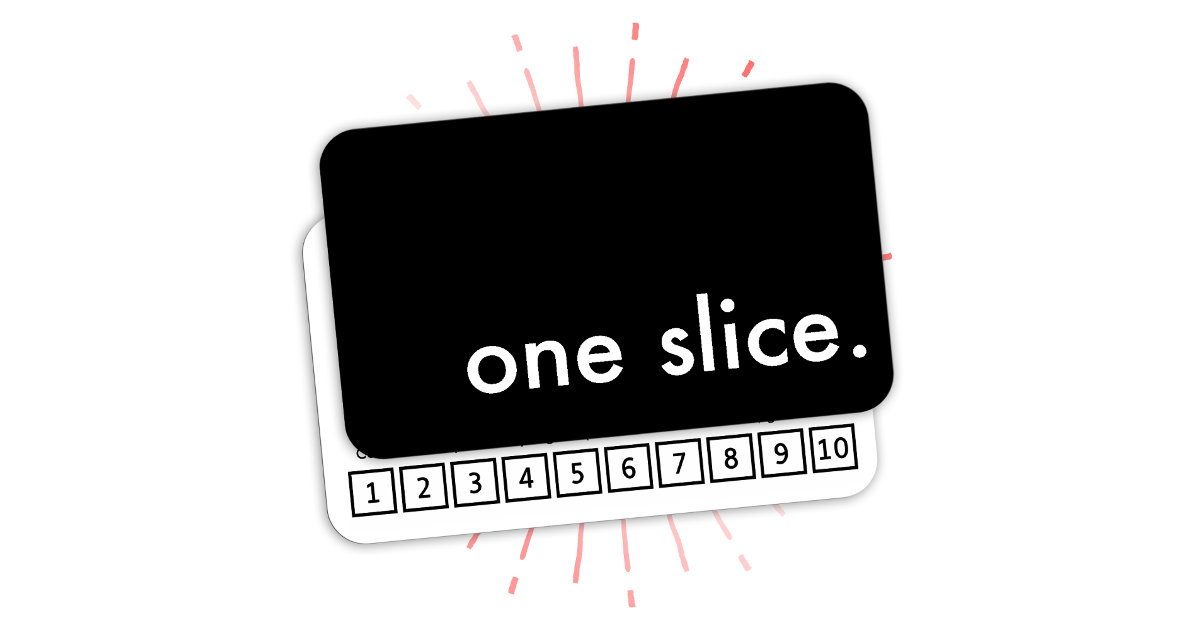 one slice. pizza coupon | Zazzle