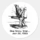 One Small Step Apollo 11 Moon Landing Classic Round Sticker | Zazzle