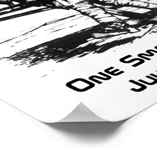 One Small Step Apollo 11 Moon Landing Poster | Zazzle