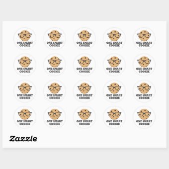 One Smart Cookie Classic Round Sticker | Zazzle