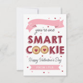 One Smart Cookie Classroom Valentines Day Card | Zazzle