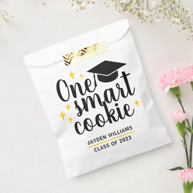 One Smart Cookie Custom Graduation Favor Bag | Zazzle