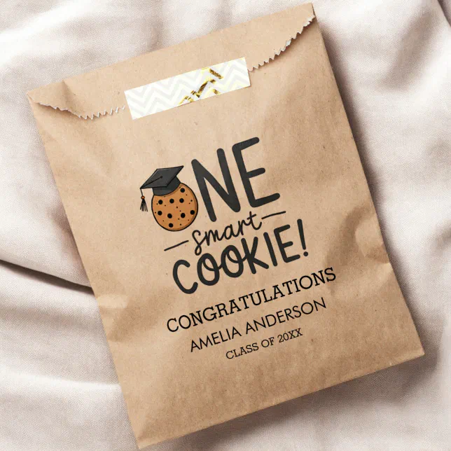 One Smart Cookie Graduation Class of Favor Bag | Zazzle