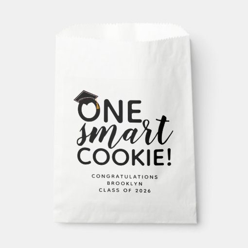 One Smart Cookie Graduation Favor Bag | Zazzle