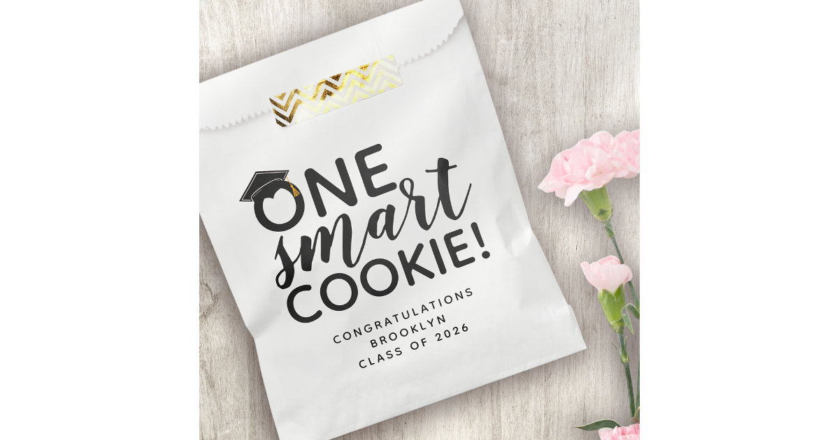 One Smart Cookie Graduation Favor Bag | Zazzle