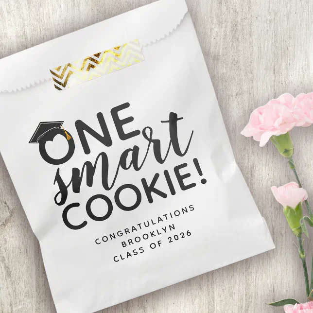 One Smart Cookie Graduation Favor Bag | Zazzle