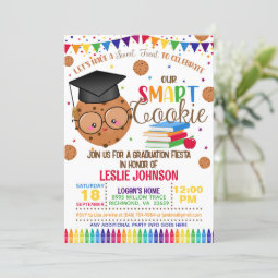 One Smart Cookie Graduation Invitation | Zazzle