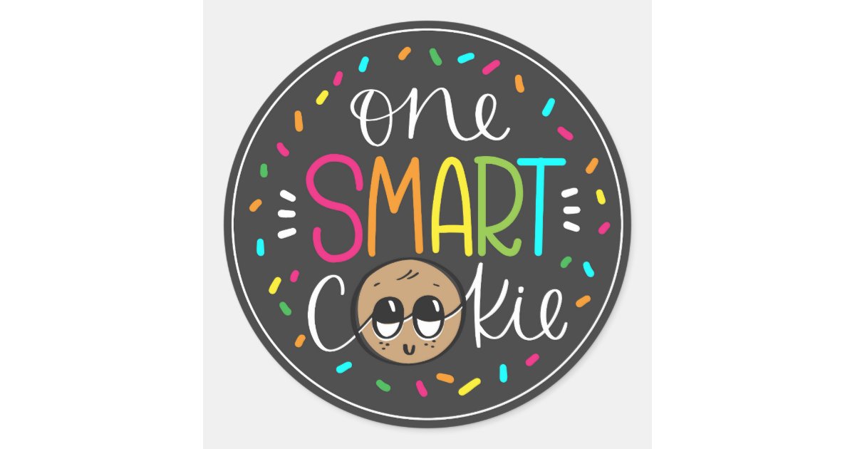 One smart cookie pre-school graduation party decor classic round ...