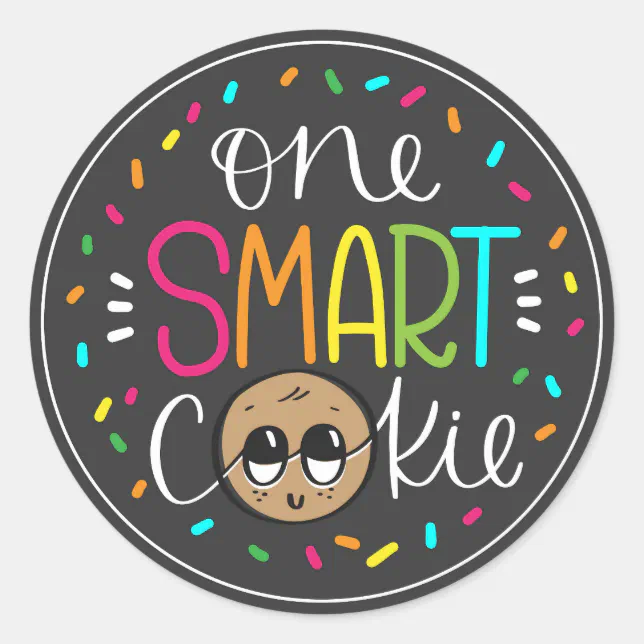 One smart cookie pre-school graduation party decor classic round ...