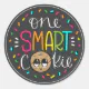 One smart cookie pre-school graduation party decor classic round ...