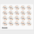 One Spooky Baby Cute Halloween Ghost Birthday Classic Round Sticker ...