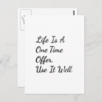 One Time Offer Postcard | Zazzle