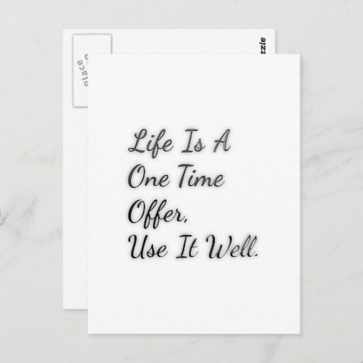 One Time Offer Postcard | Zazzle