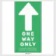 One Way Directional Arrow Floor Marker Sticker | Zazzle