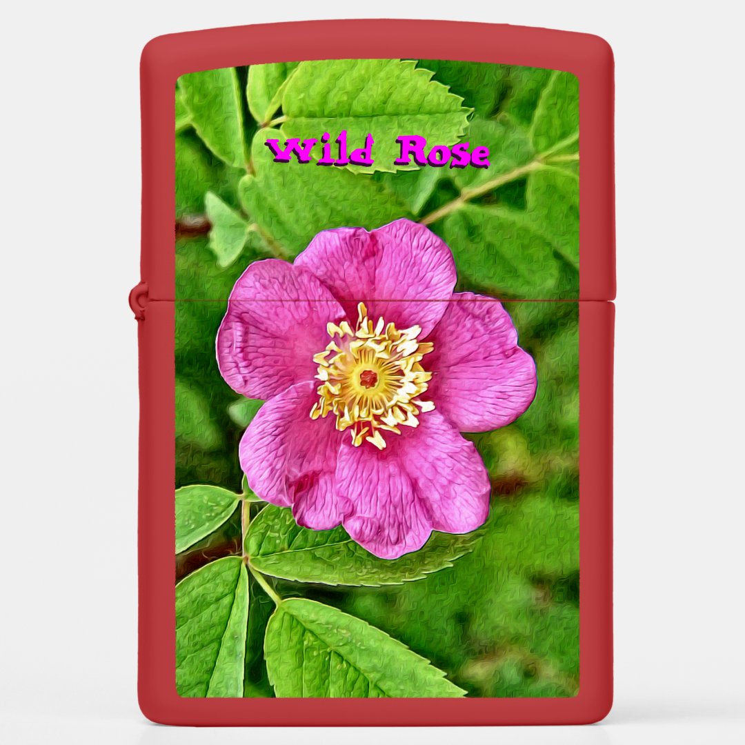 One Wild Rose Zippo Lighter | Zazzle