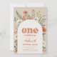 One Wildflower Birthday Invitation | Zazzle