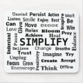 "One Word" Word Cloud On White Mouse Pad | Zazzle
