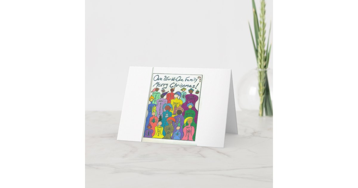 One World Christmas Card | Zazzle