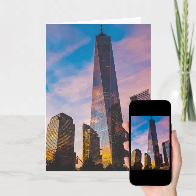 One World Tower Landmark 1 World Trade Centre Pla Card | Zazzle