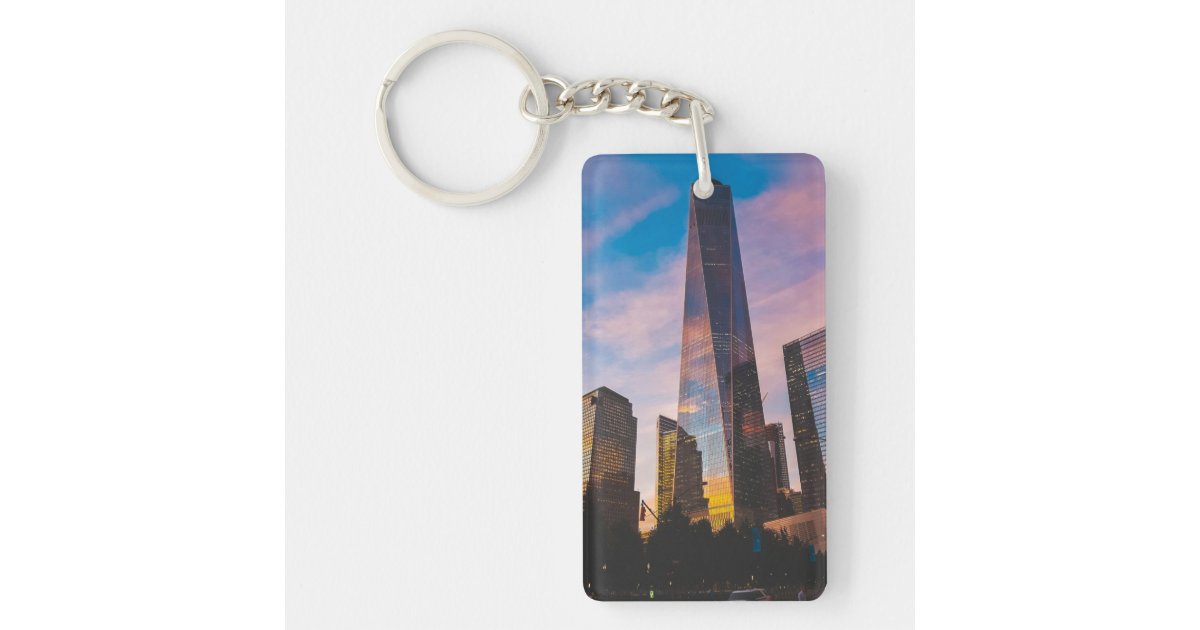 One World Tower Landmark 1 World Trade Centre Pla Keychain | Zazzle