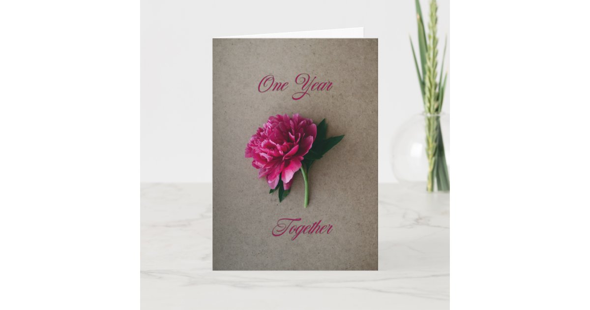 One Year Card | Zazzle