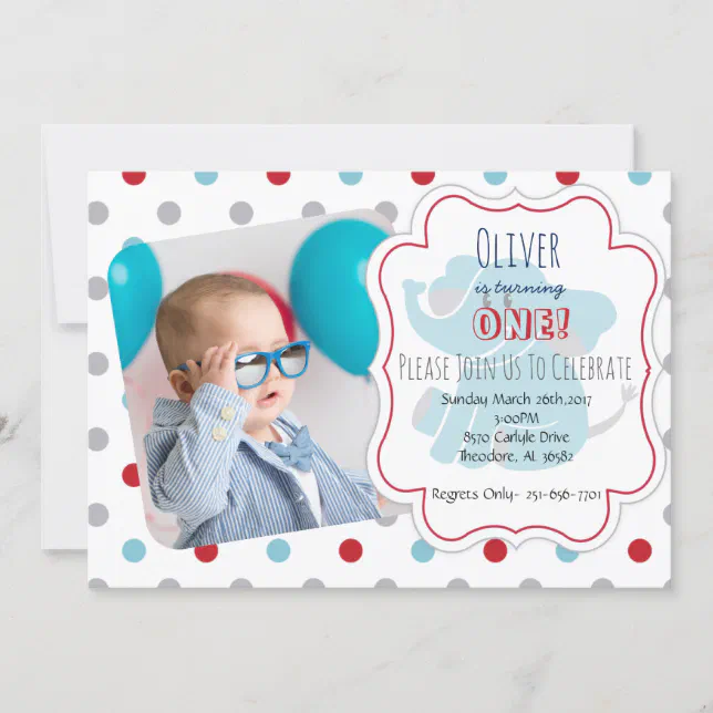 One Years Old Invitation | Zazzle