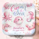 ONEder The Sea 1st Birthday Girls Pink Cute Ocean Paper Plates | Zazzle