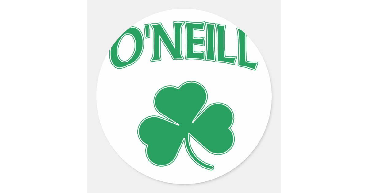 O'Neill Irish Classic Round Sticker | Zazzle