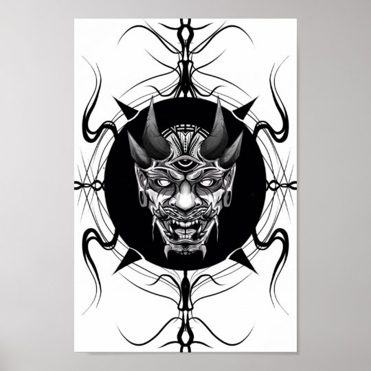 Oni Demon Poster | Zazzle.com