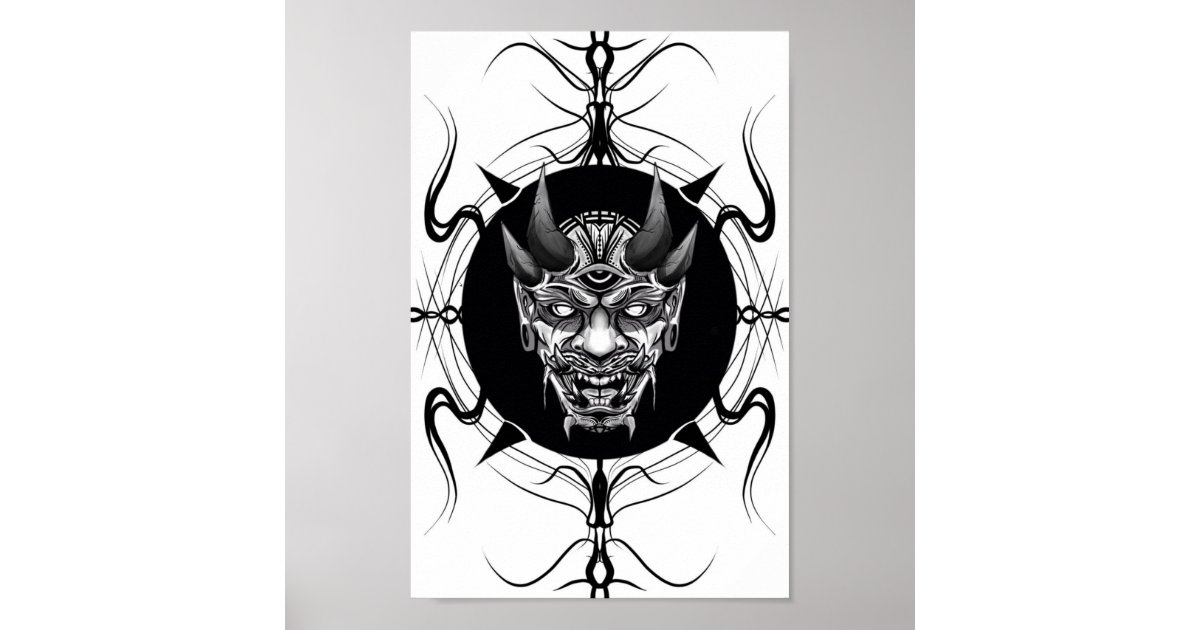 Oni Demon Poster | Zazzle