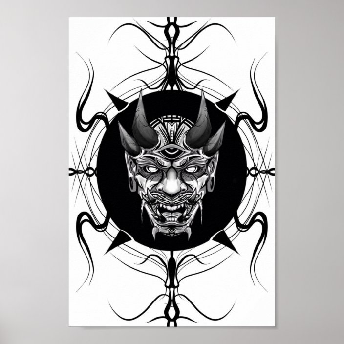 Oni Demon Poster | Zazzle.com