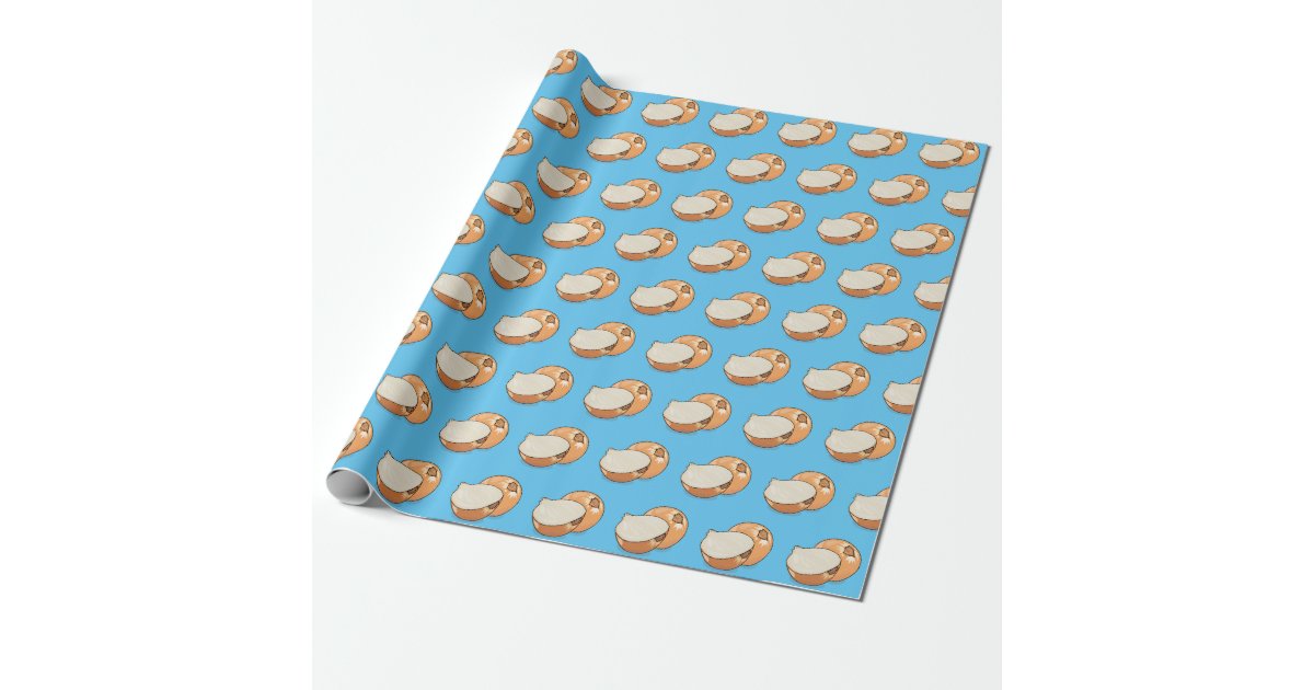 Onion cartoon illustration wrapping paper | Zazzle