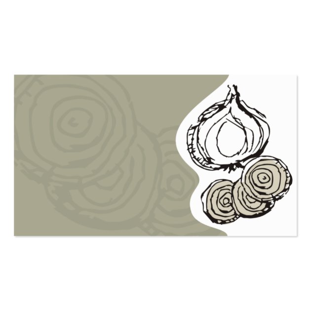 onion doodles cooking chef catering business card