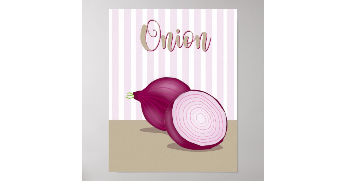 Onion poster | Zazzle
