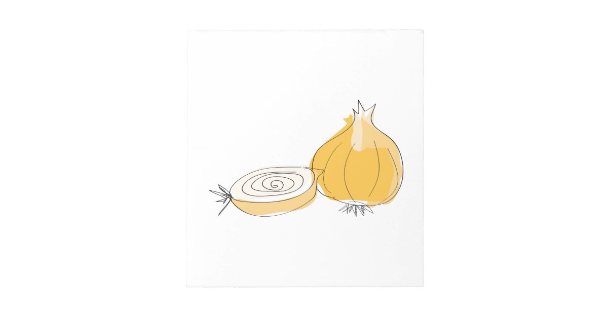 Onion Sketch Notepad | Zazzle