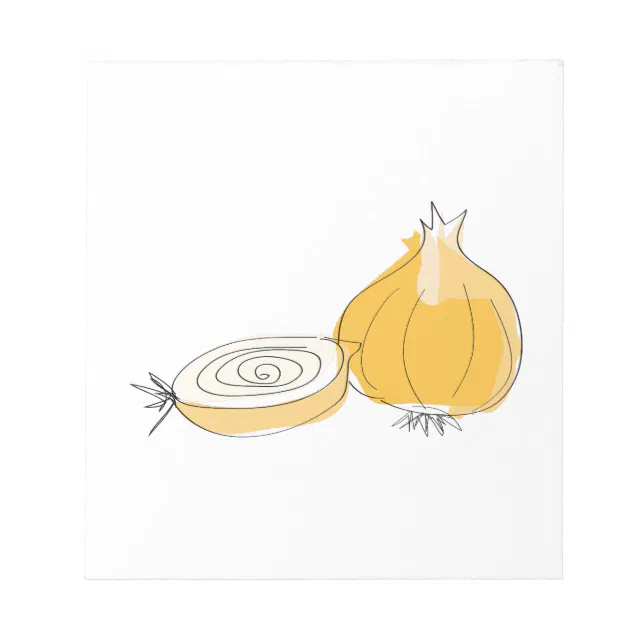 Onion Sketch Notepad | Zazzle