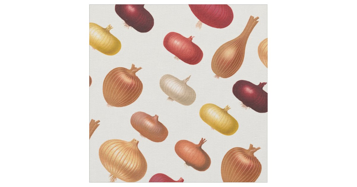 Onions Fabric | Zazzle