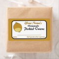Onions Personalized Pickle Labels for Canning Jars | Zazzle