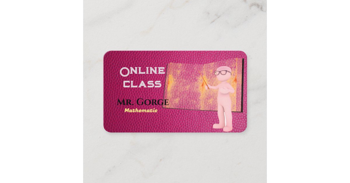 Online class Business Card | Zazzle