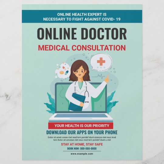 Online Medical Consultation Flyer | Zazzle.com