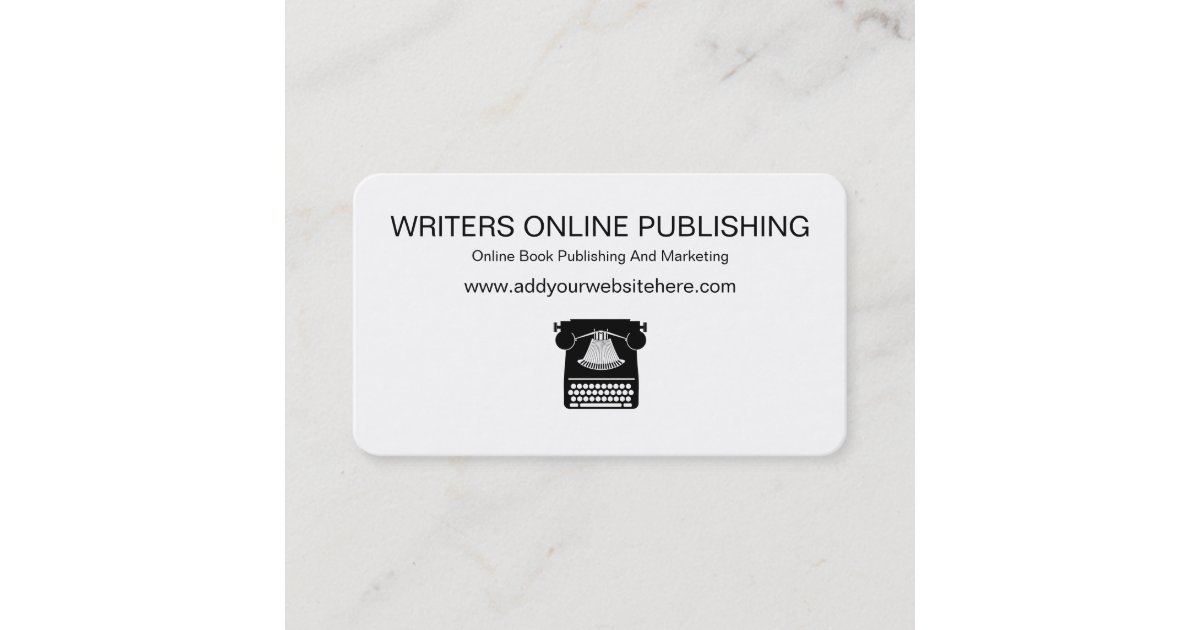 Online Publishing Business Cards | Zazzle