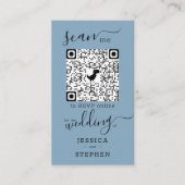 Online RSVP QR Code Lake Evergreen Wedding Website Enclosure Card | Zazzle