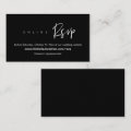 Online RSVP, Wedding website, Password, Reminder Enclosure Card | Zazzle