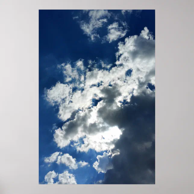 only clouds poster | Zazzle