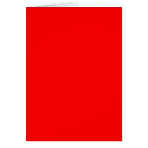 ONLY COLOR - fire red Card | Zazzle