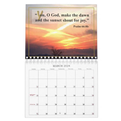 Only God 12-month Inspirational Calendar | Zazzle
