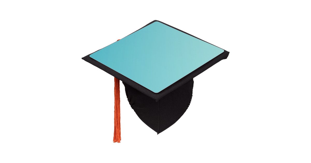 Only Gradients Color - ocean blue + your idea Graduation Cap Topper ...