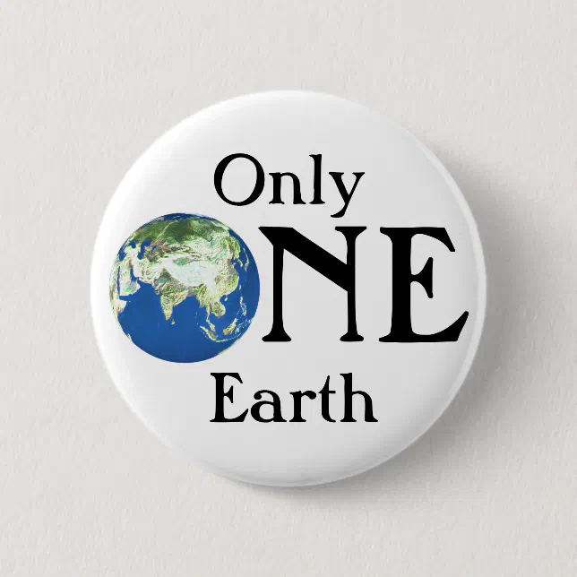 Only one Earth Button | Zazzle