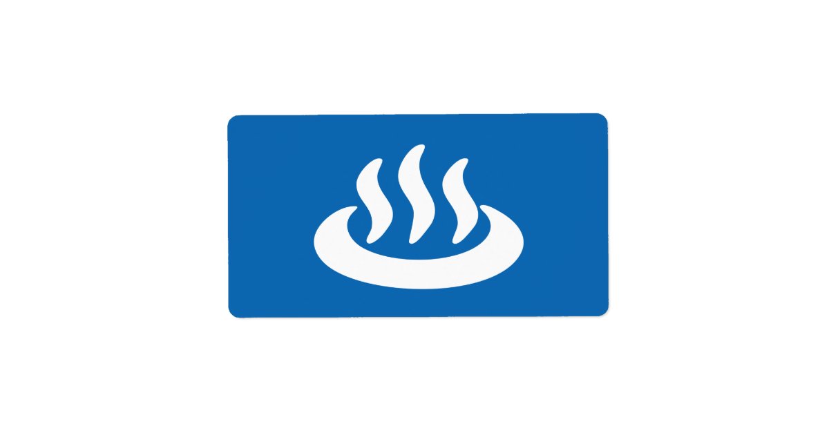 Onsen ♨ Hot Spring 温泉 Japanese Sign Label | Zazzle